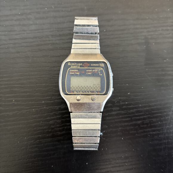 Armitron | Accessories | Rare Vintage 98s Armitron Digital Lcd Watch ...